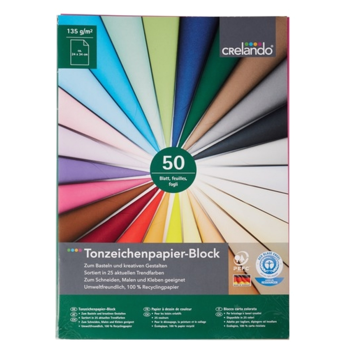 Barevné papíry Crelando levně | Kupi.cz
