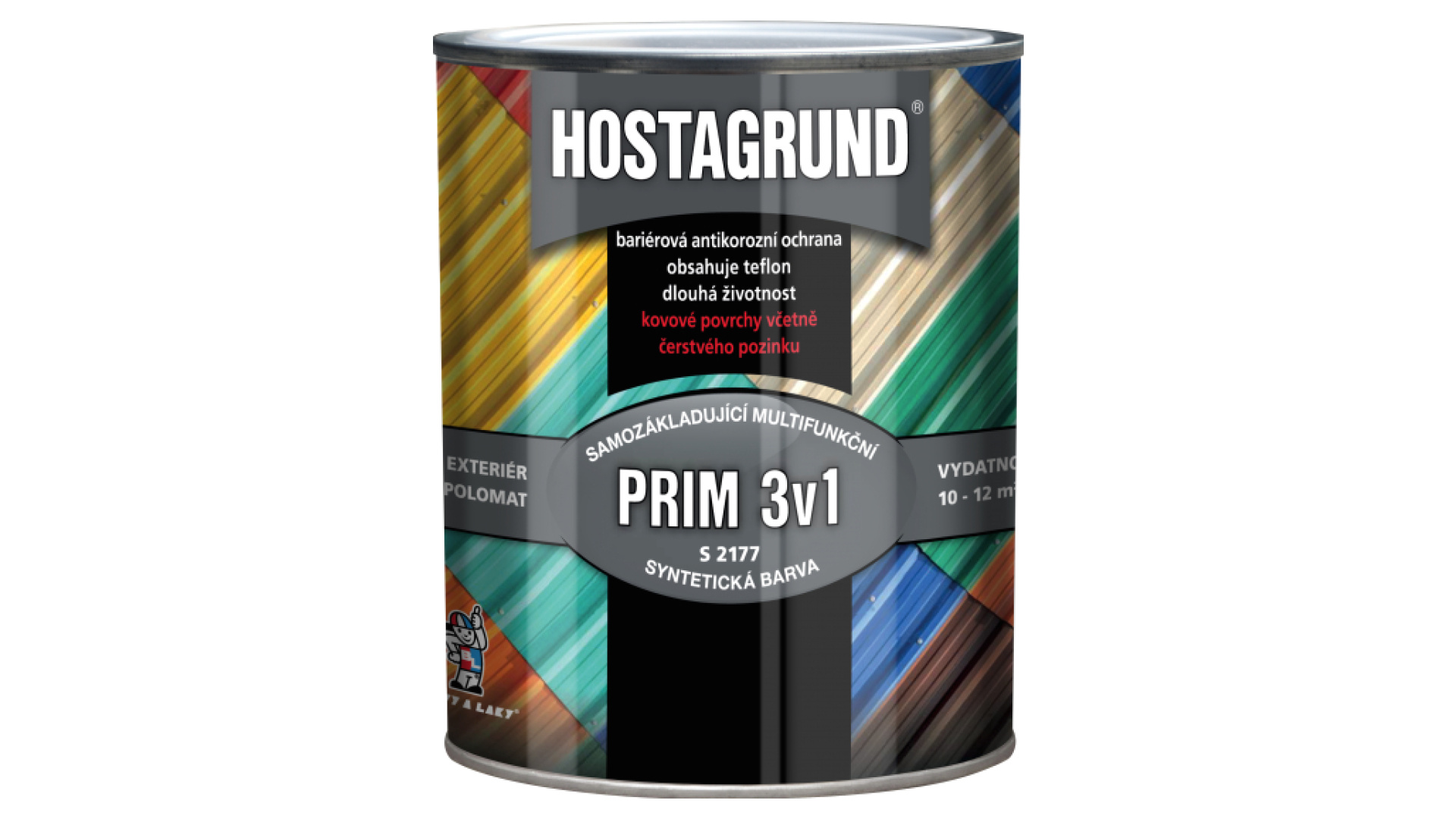 Barva na kov Prim 3v1 Hostagrund, Barvy a laky Hostivař levně | Kupi.cz