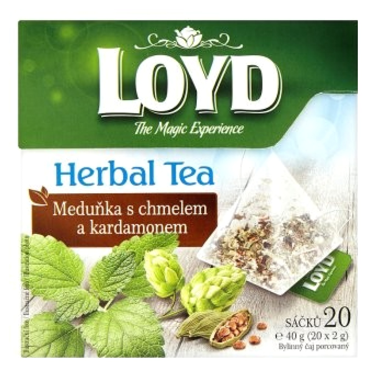 Čaj bylinný Herbal Tea Loyd - pyramidový levně | Kupi.cz