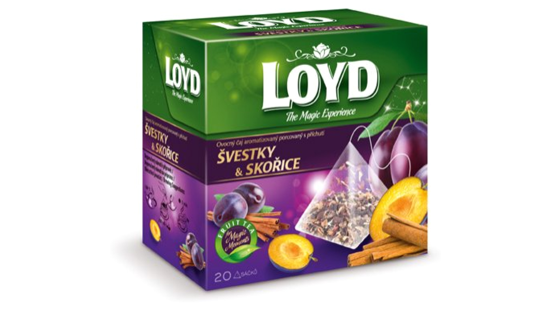 Čaj ovocný Loyd - pyramidový levně | Kupi.cz