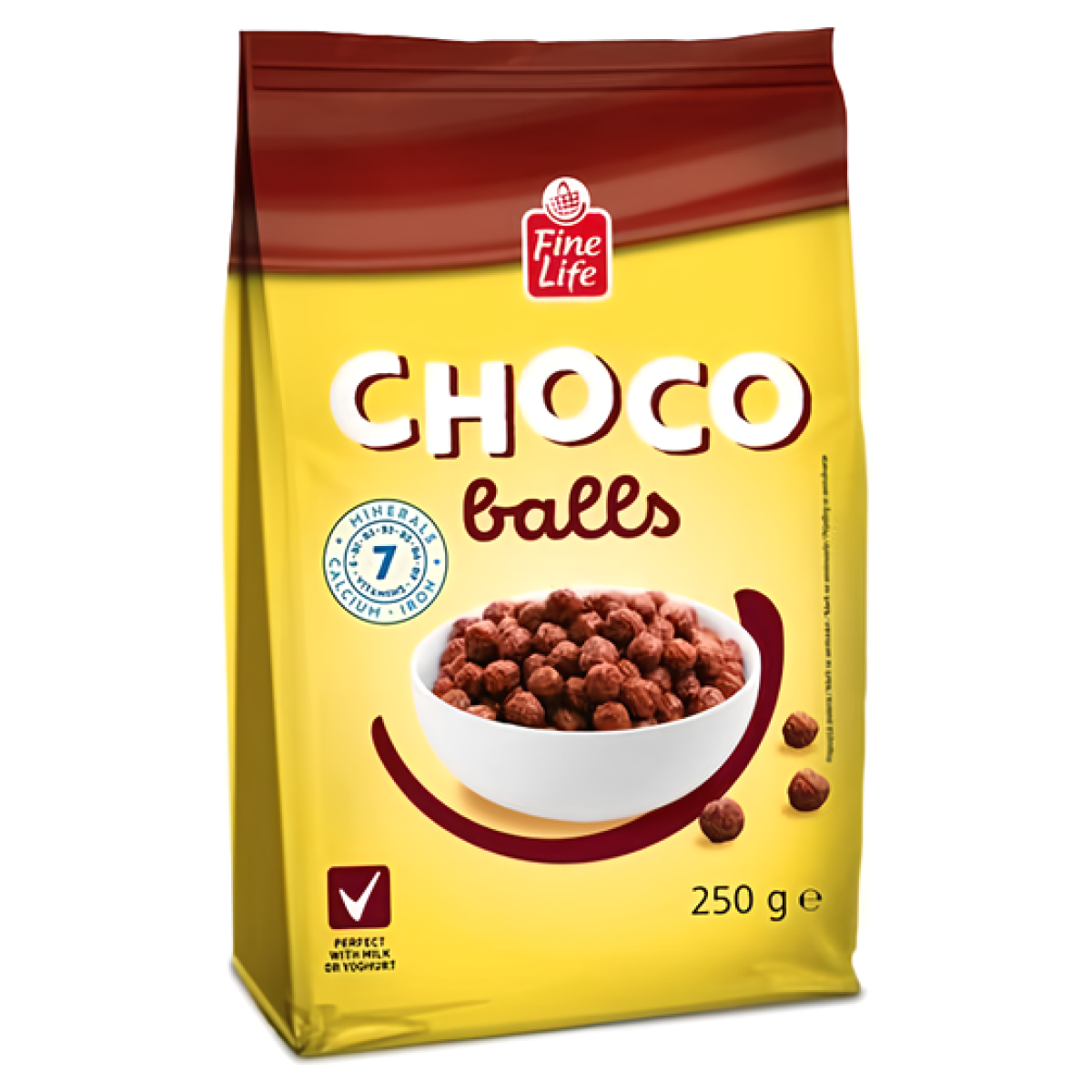 Cereálie Choco Balls Fine Life levně | Kupi.cz