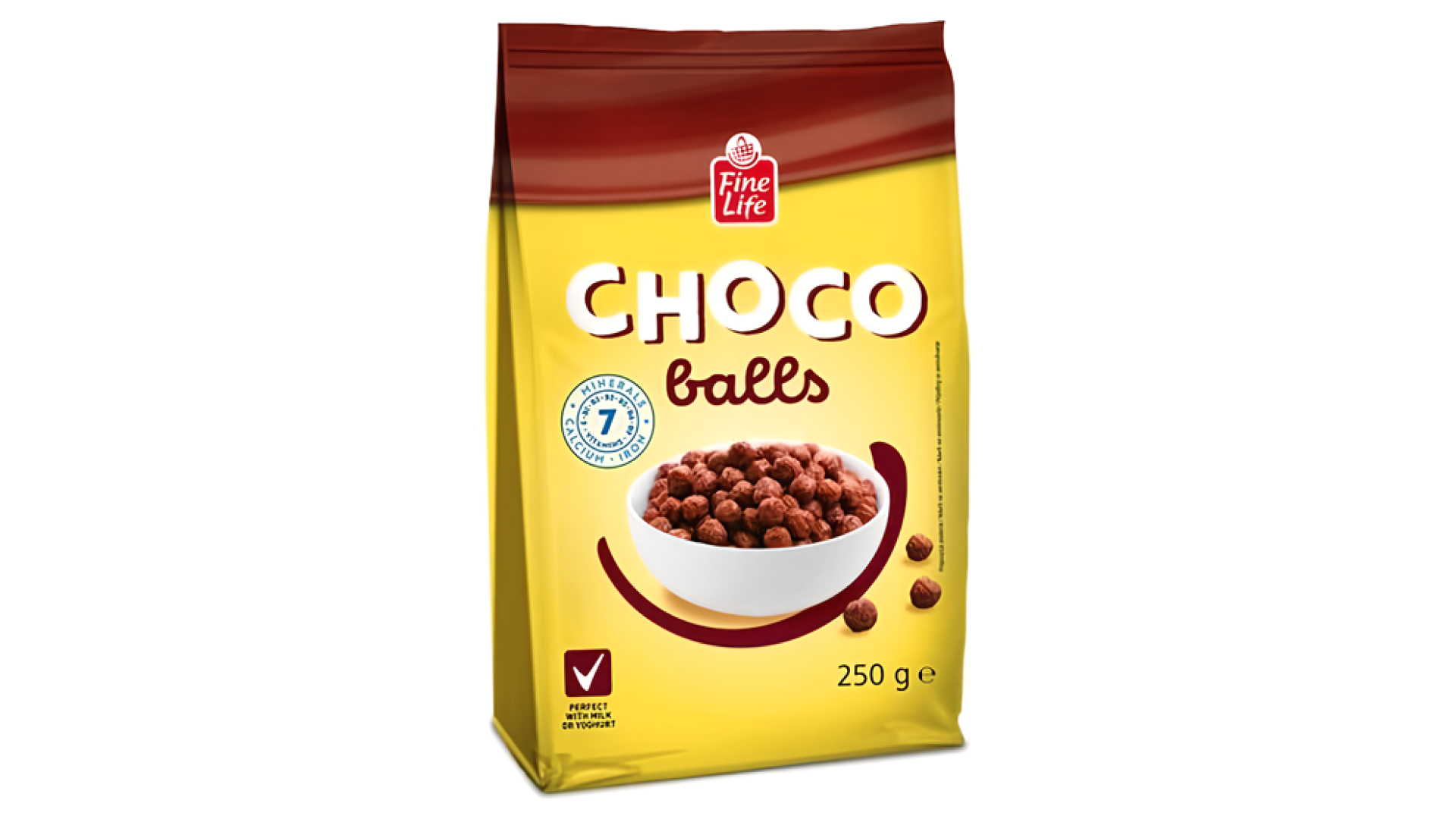 Cereálie Choco Balls Fine Life levně | Kupi.cz