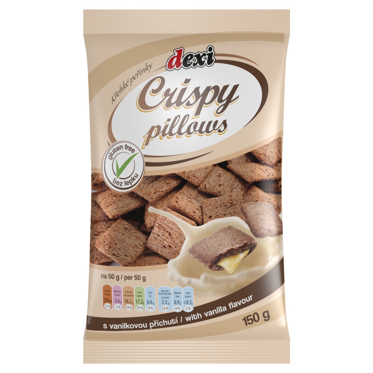 Cereálie polštářky bez lepku Crispy dexi levně | Kupi.cz