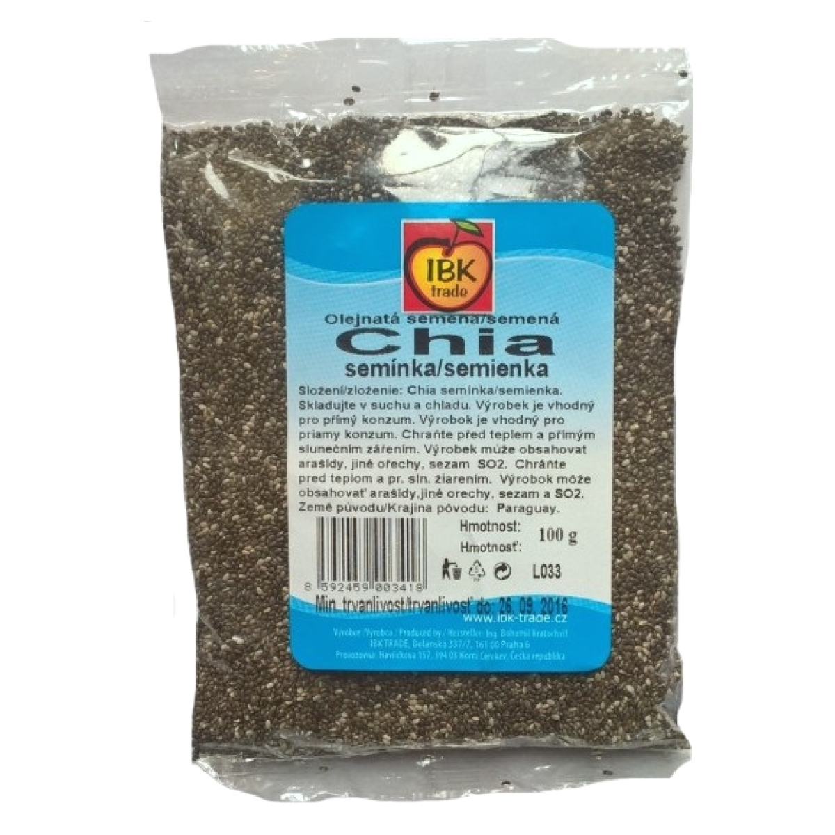 Chia semínka IBK trade levně | Kupi.cz