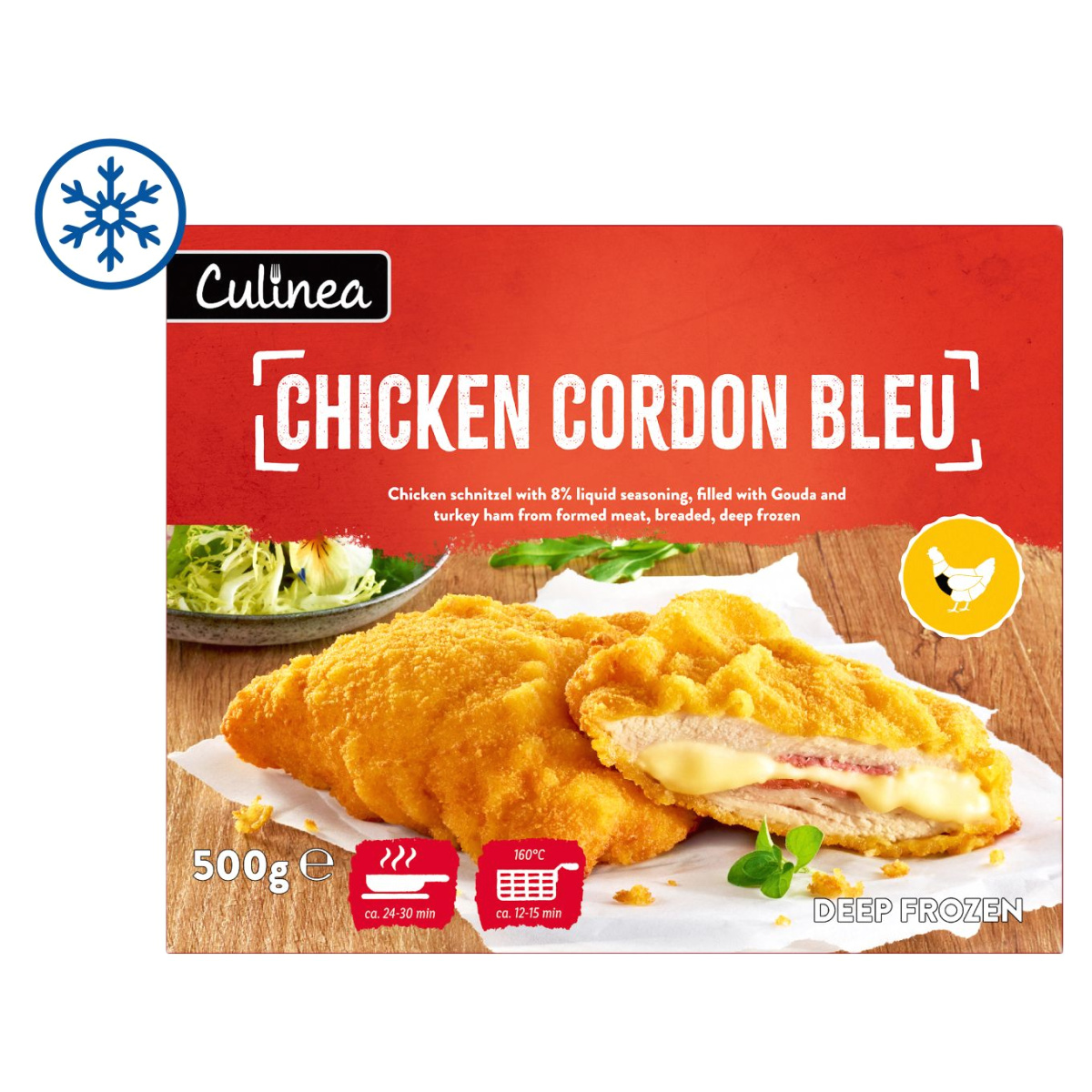 Cordon bleu kuřecí mražený Culinea levně | Kupi.cz