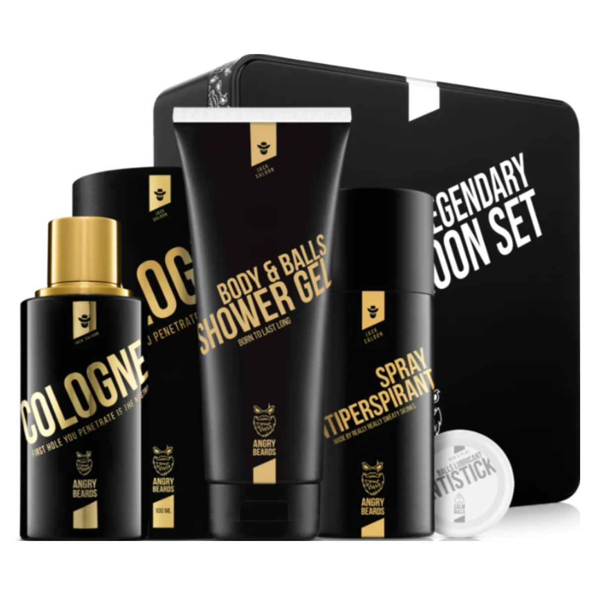 Dárková kazeta pánská Legendary Jack Saloon Set Angry Beards levně ...