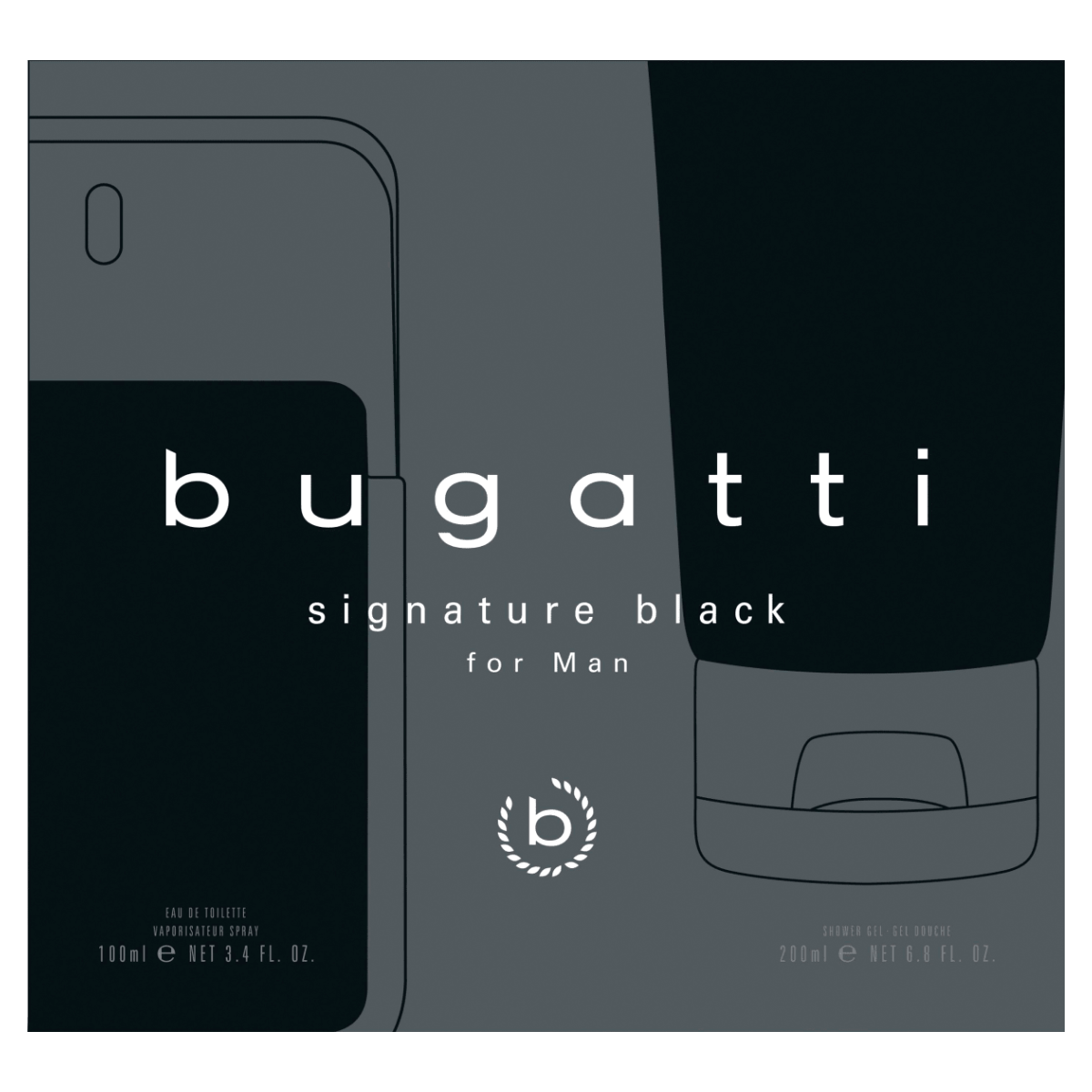 Dárková kazeta pánská Signature Black Bugatti levně | Kupi.cz