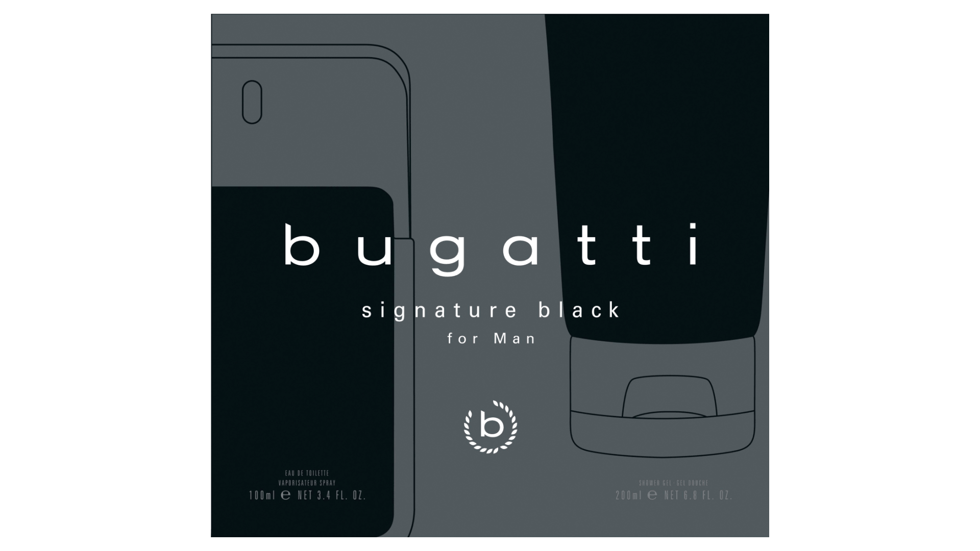 Dárková kazeta pánská Signature Black Bugatti levně | Kupi.cz