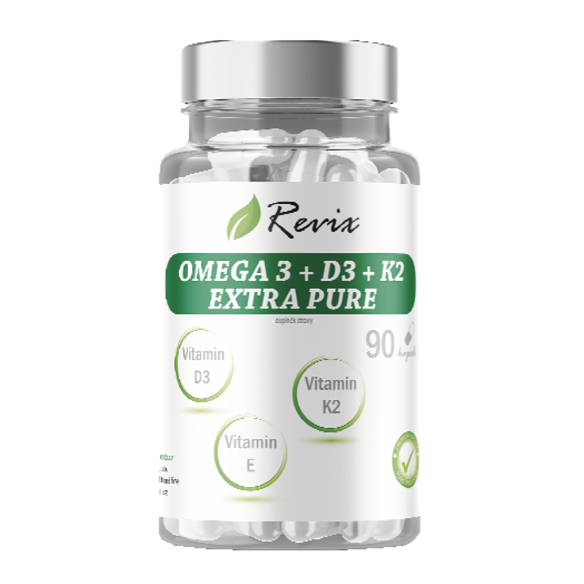 Doplněk stravy Omega 3+D3 K2 E Revix levně | Kupi.cz