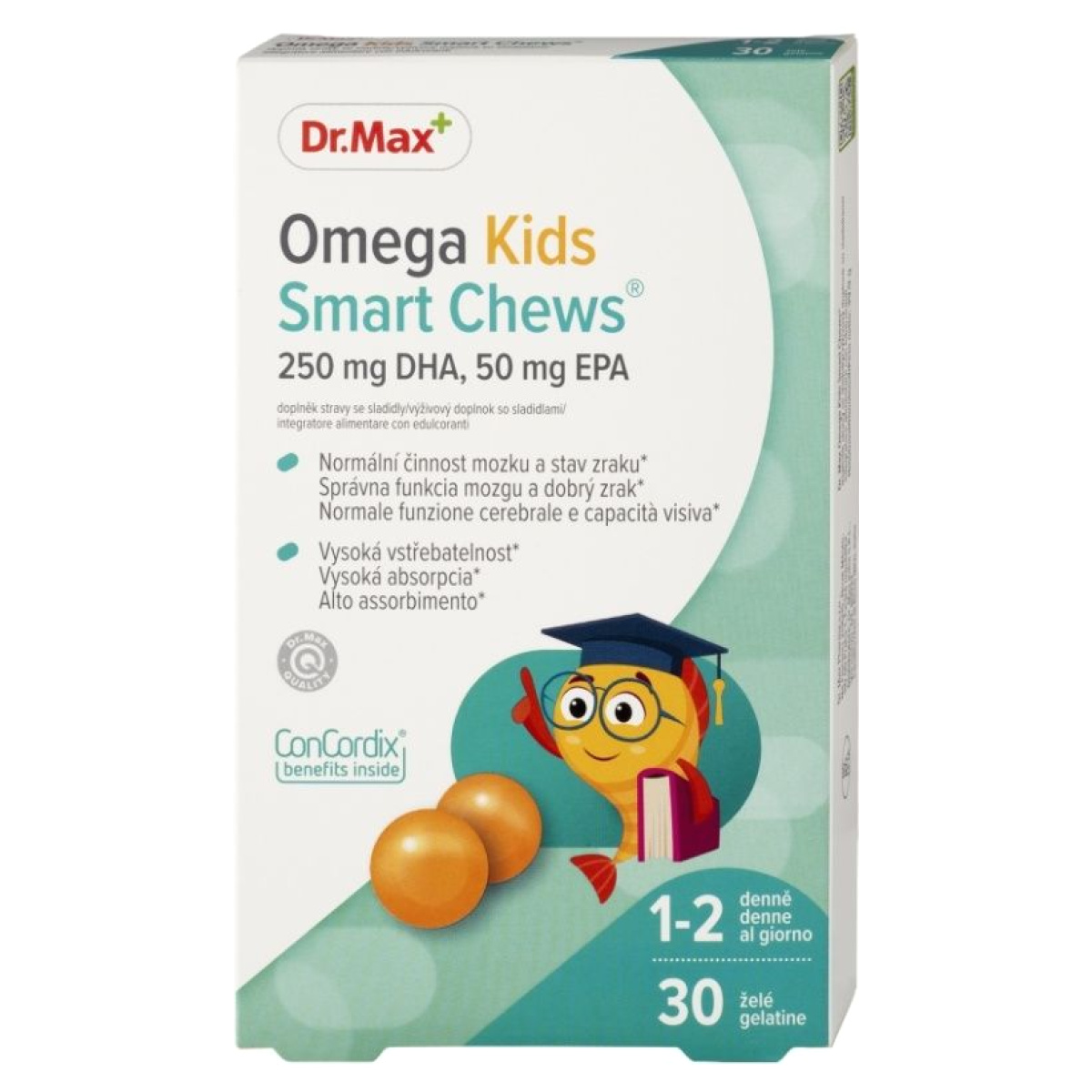 Doplněk stravy Omega Kids smart chews želé Dr. Max v akci levně | Kupi.cz