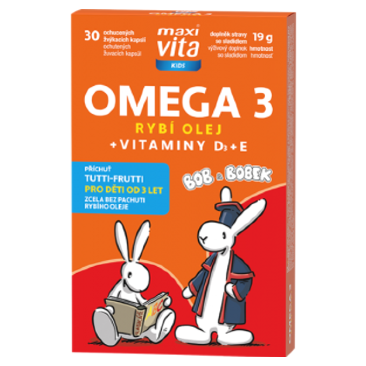 Doplněk stravy pro děti Omega 3 + D3 a E MaxiVita levně | Kupi.cz