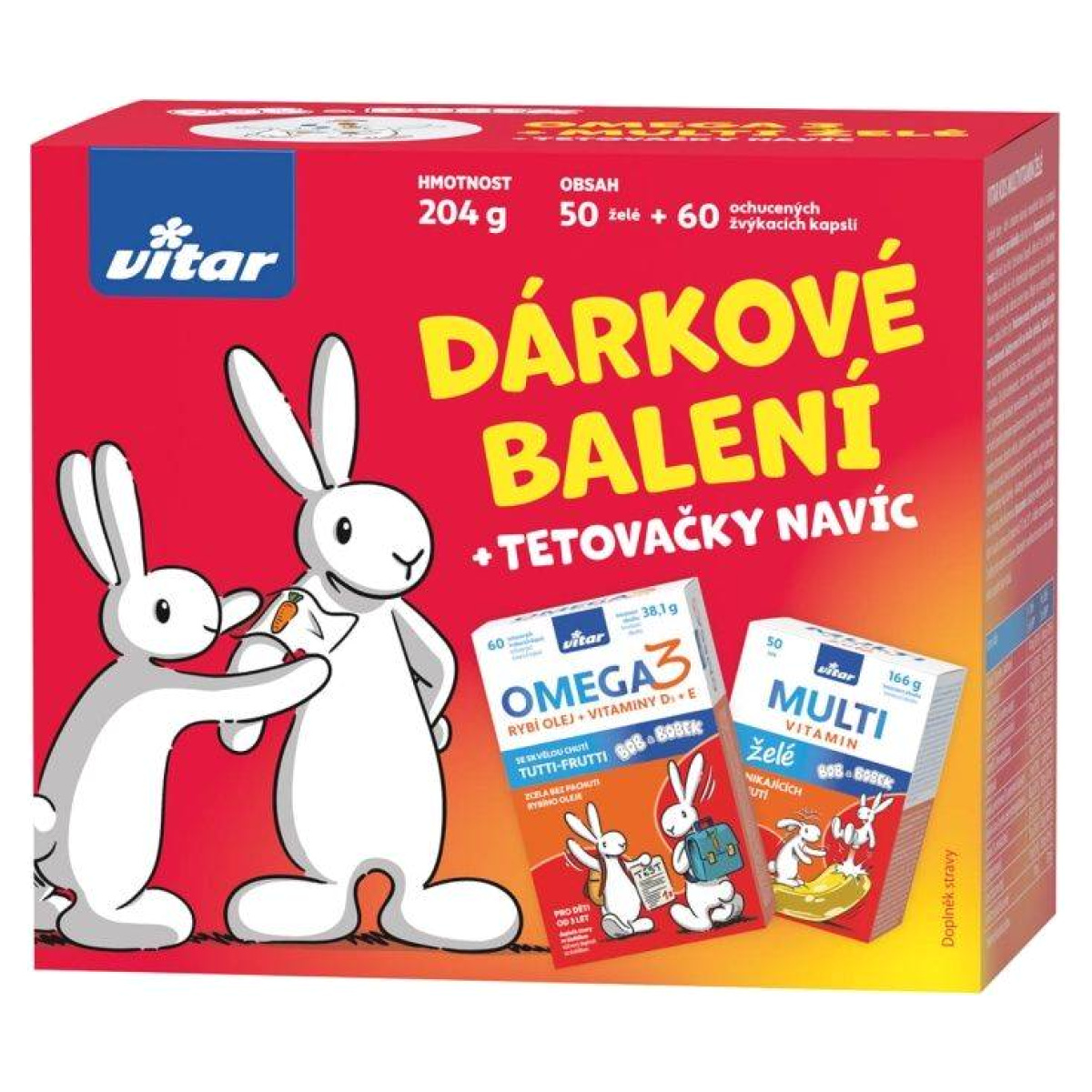 Doplněk stravy pro děti Omega 3+multivitamin Vitar levně | Kupi.cz