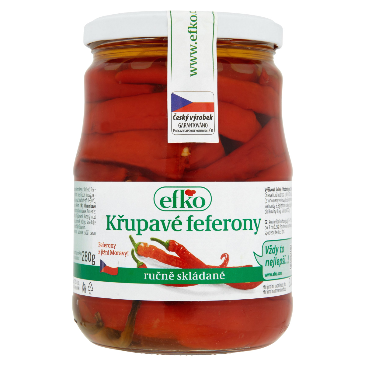 Feferony křupavé Efko levně | Kupi.cz