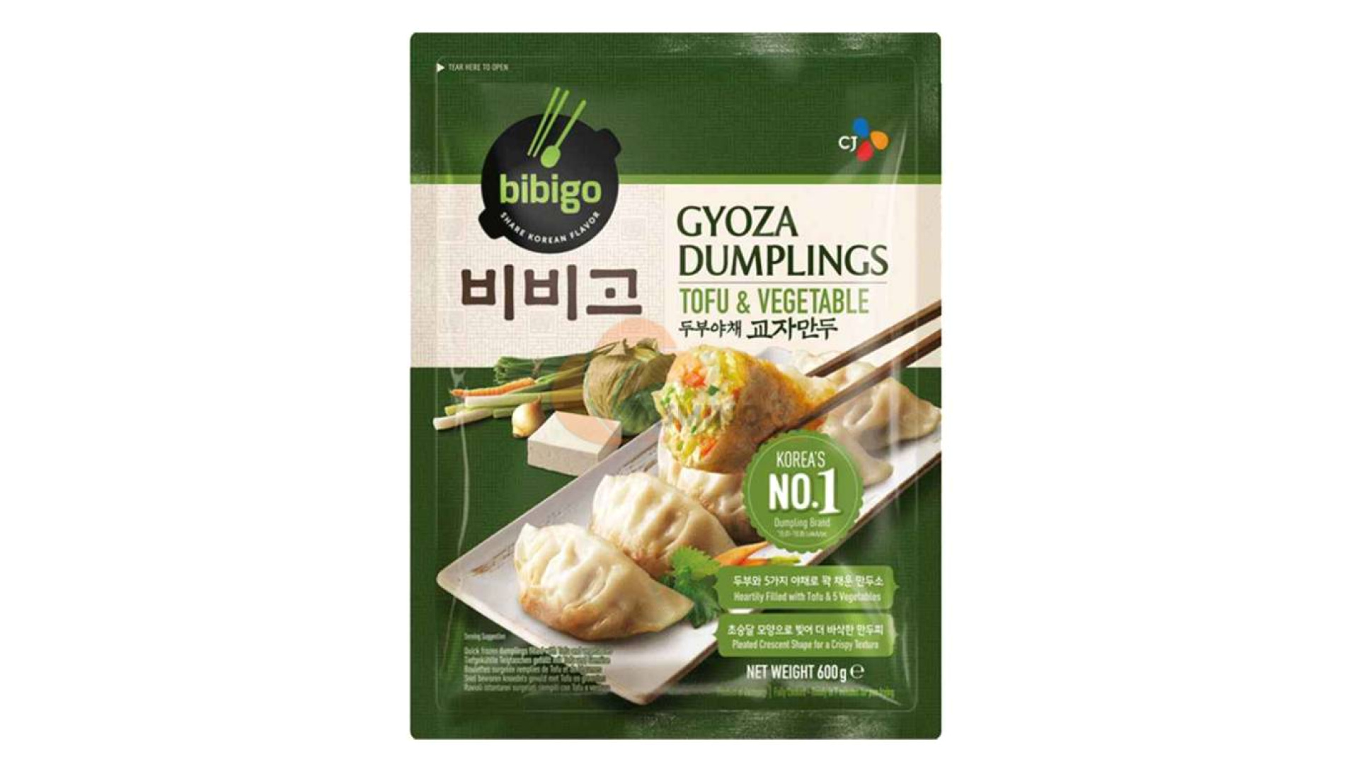Gyoza knedlíčky tofu se zeleninou mražené Bibigo levně | Kupi.cz
