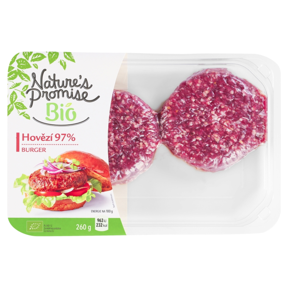Hovězí burger Bio Nature's Promise v akci levně | Kupi.cz