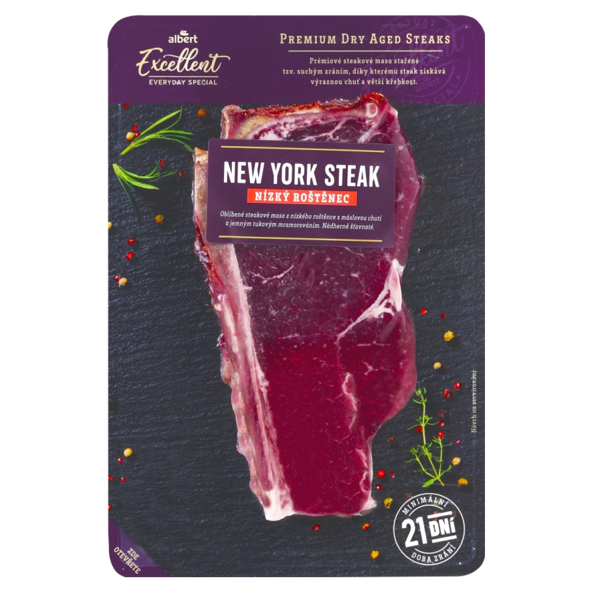 Hovězí steak New York Albert Excellent levně | Kupi.cz