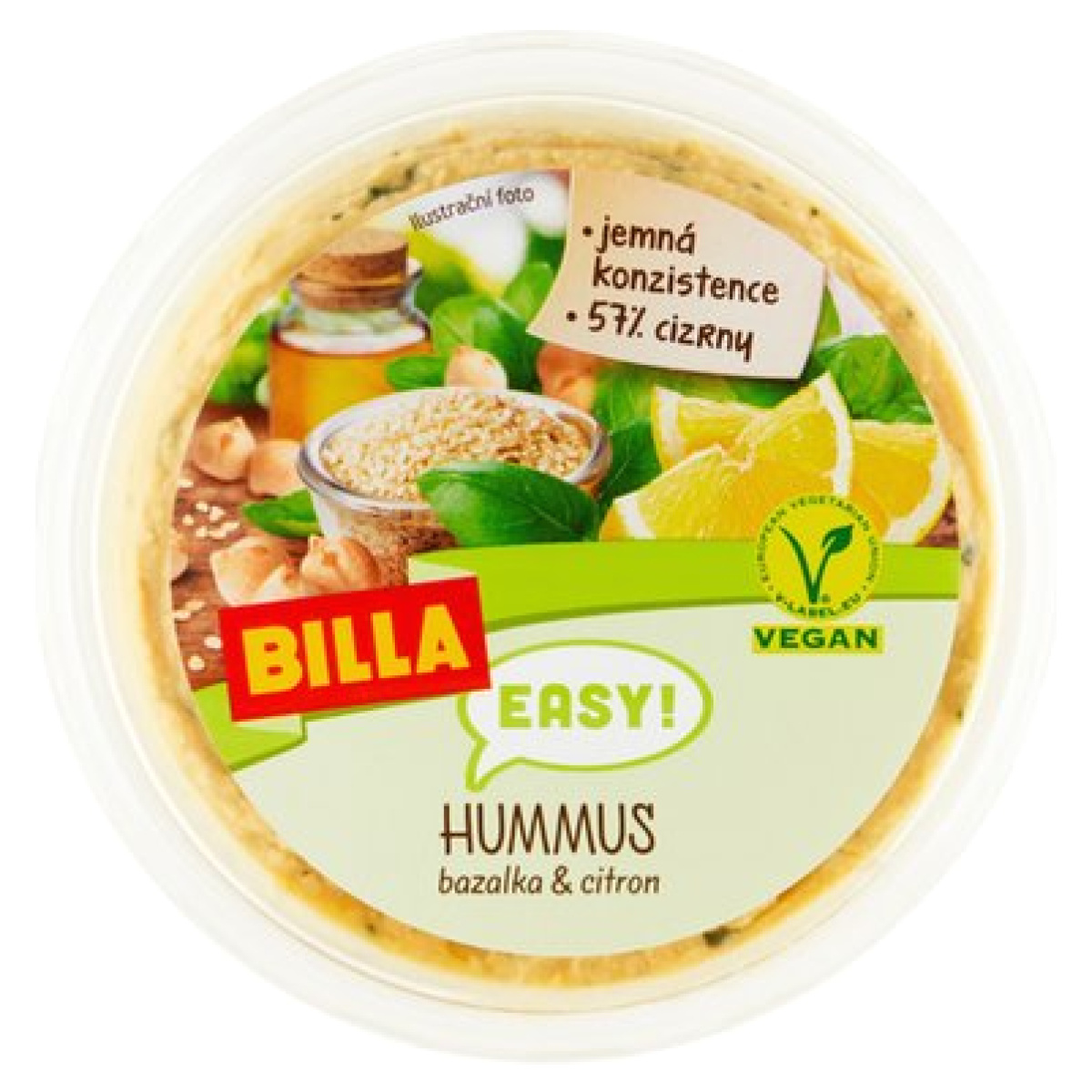 Hummus s bazalkou a citronem Easy Billa levně | Kupi.cz
