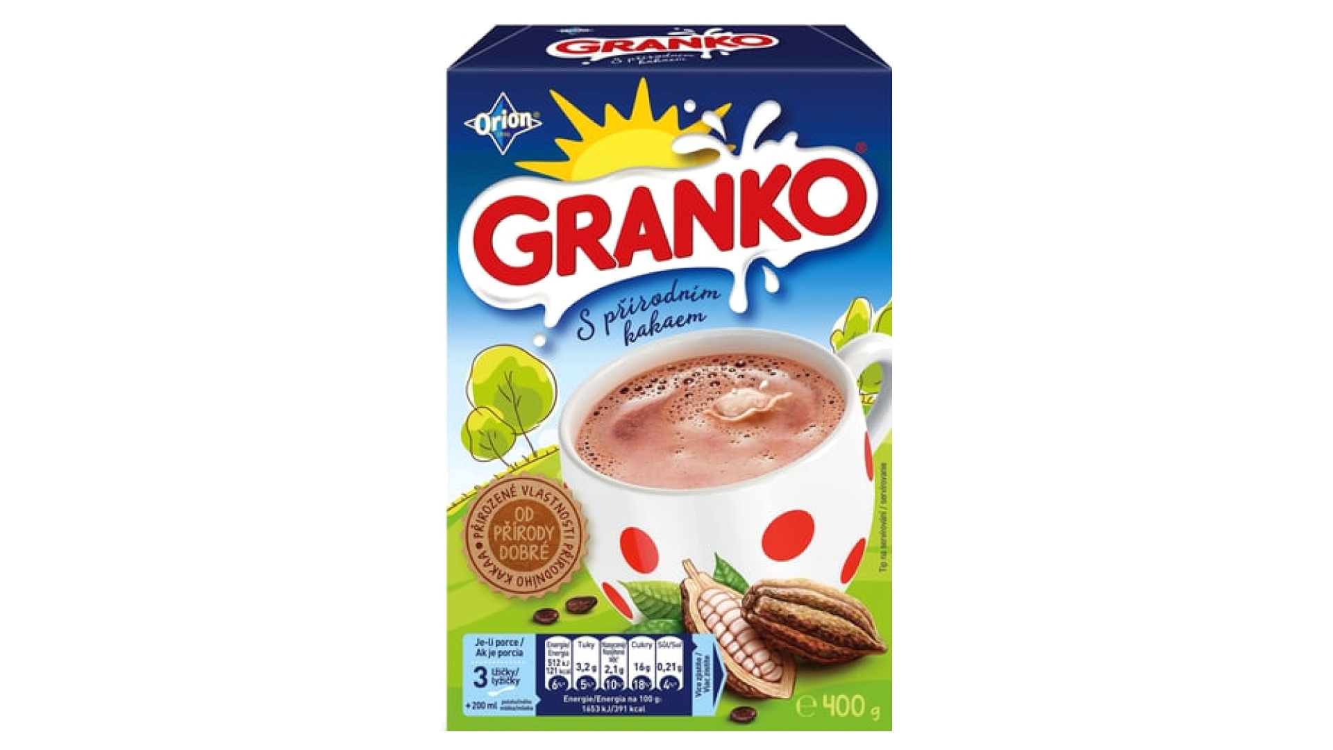 Instantní kakao Natural Granko Orion levně | Kupi.cz