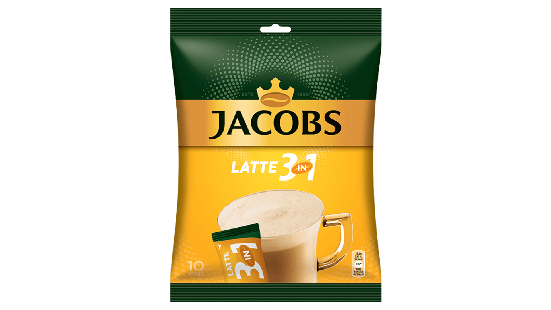 Instantní káva porcovaná Latte Jacobs levně | Kupi.cz