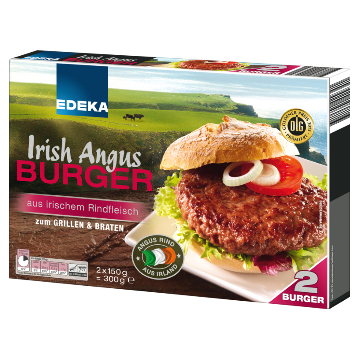 Burger Irish mražený Angus Edeka levně | Kupi.cz