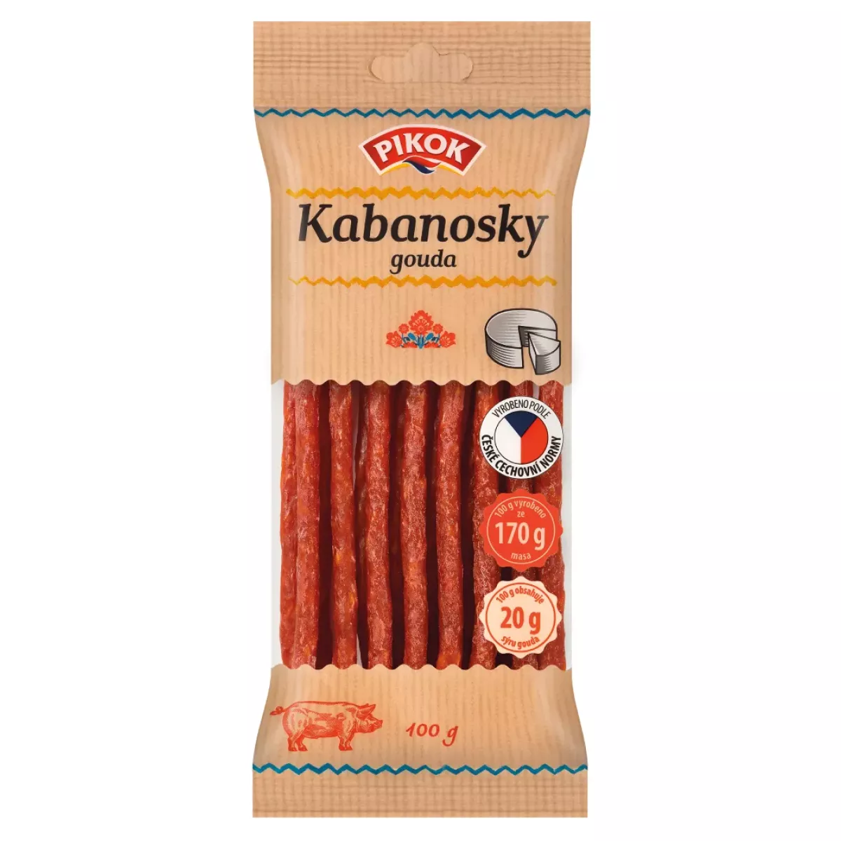 Kabanosky Pikok levně | Kupi.cz