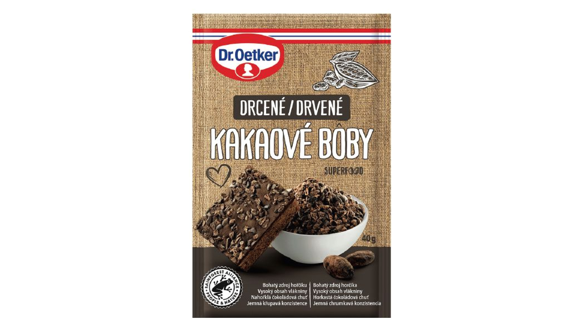 Kakaové boby drcené Dr. Oetker levně | Kupi.cz