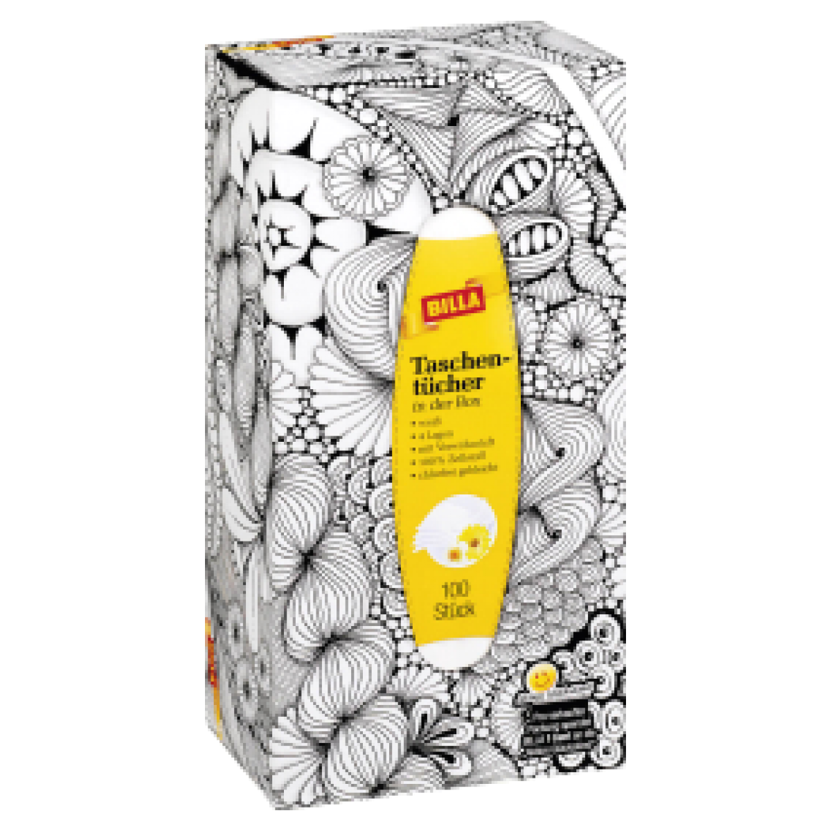Kapesníčky papírové 4vrstvé Billa - box levně | Kupi.cz