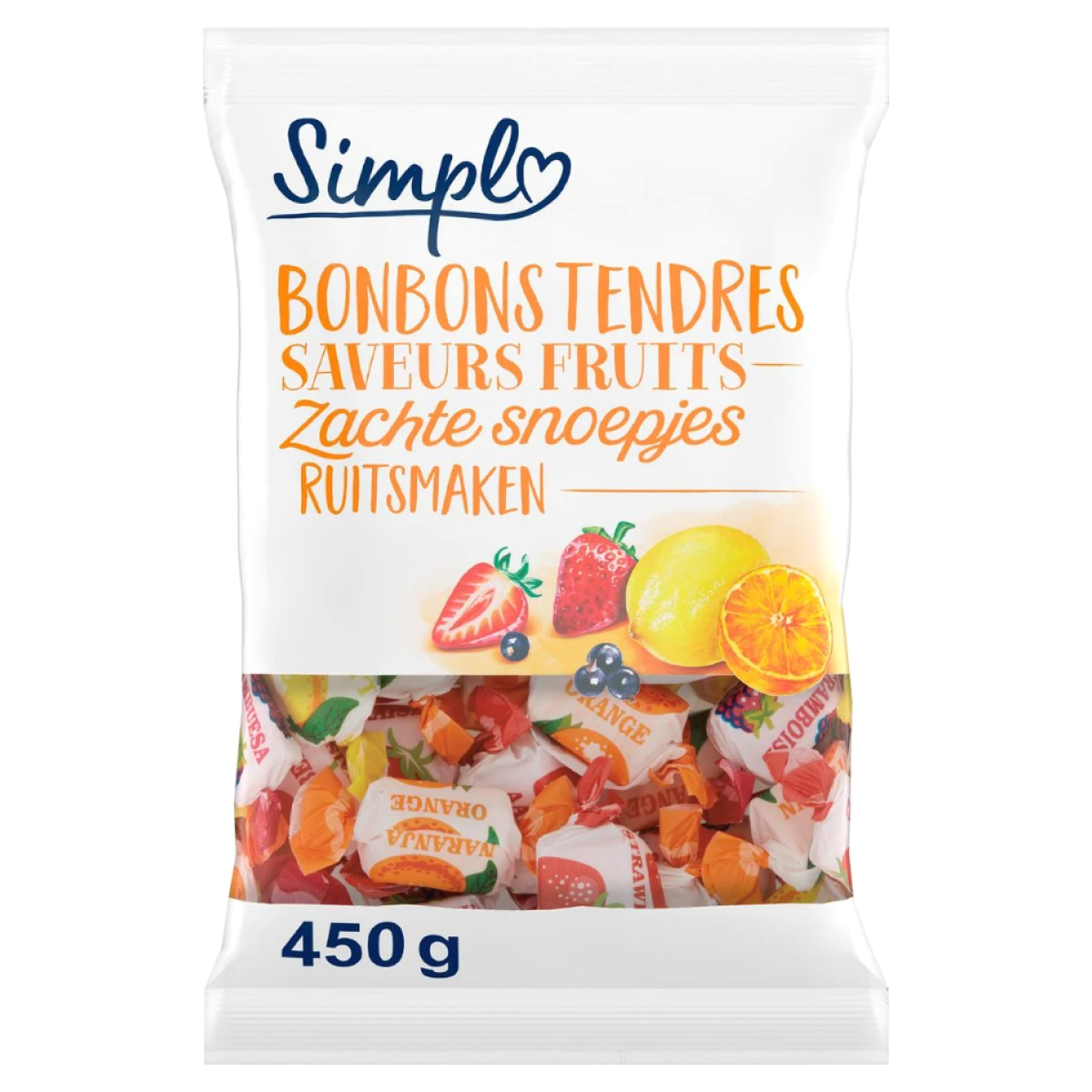 Karamelky ovocné Simpl Carrefour levně | Kupi.cz