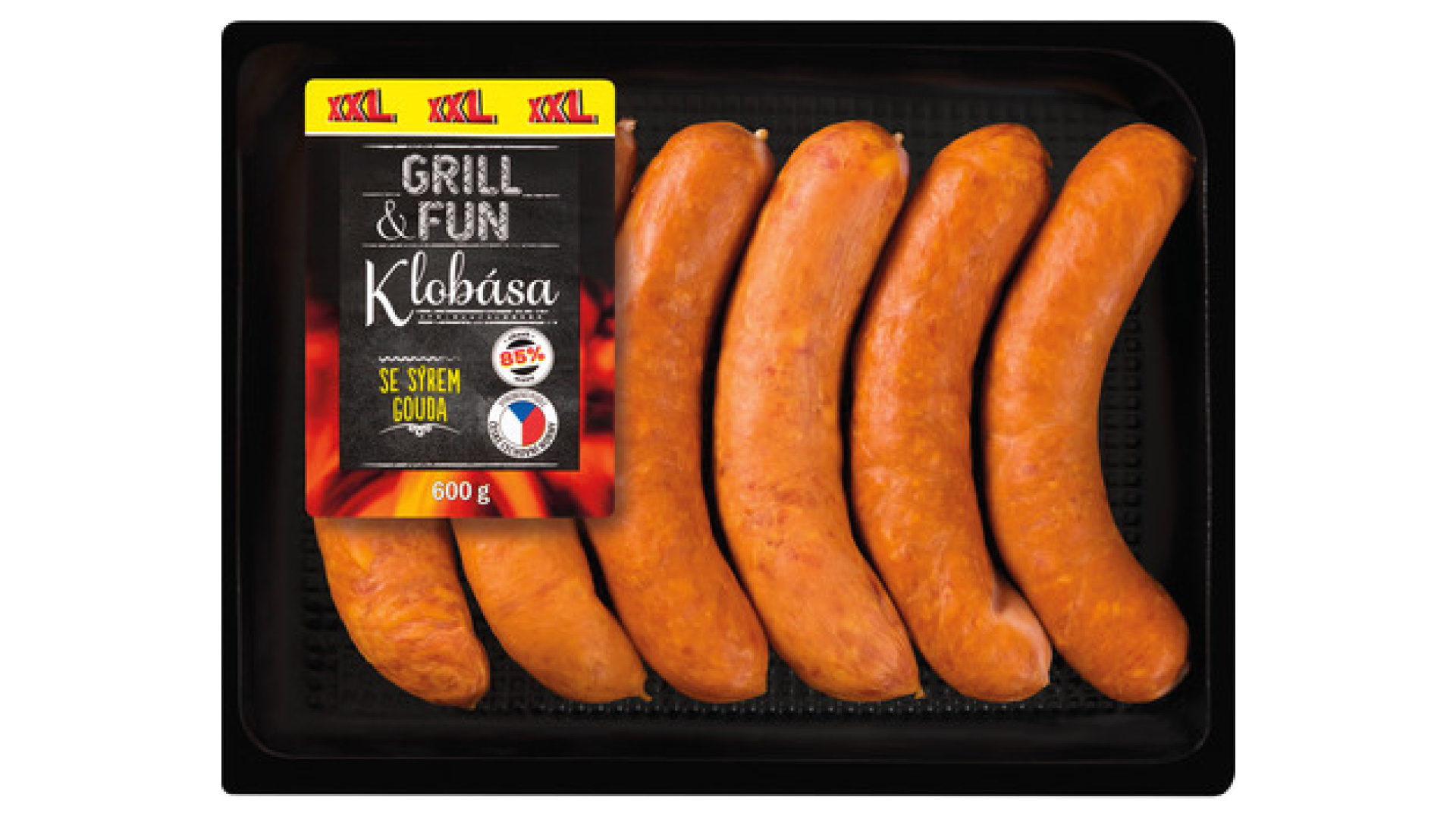 Klobása grilovací s goudou Grill&Fun, Grill & Fun levně | Kupi.cz