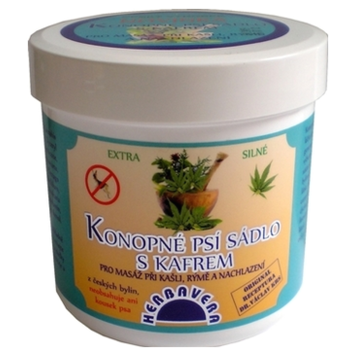 Mast psí sádlo konopné s kafrem Herbavera levně | Kupi.cz