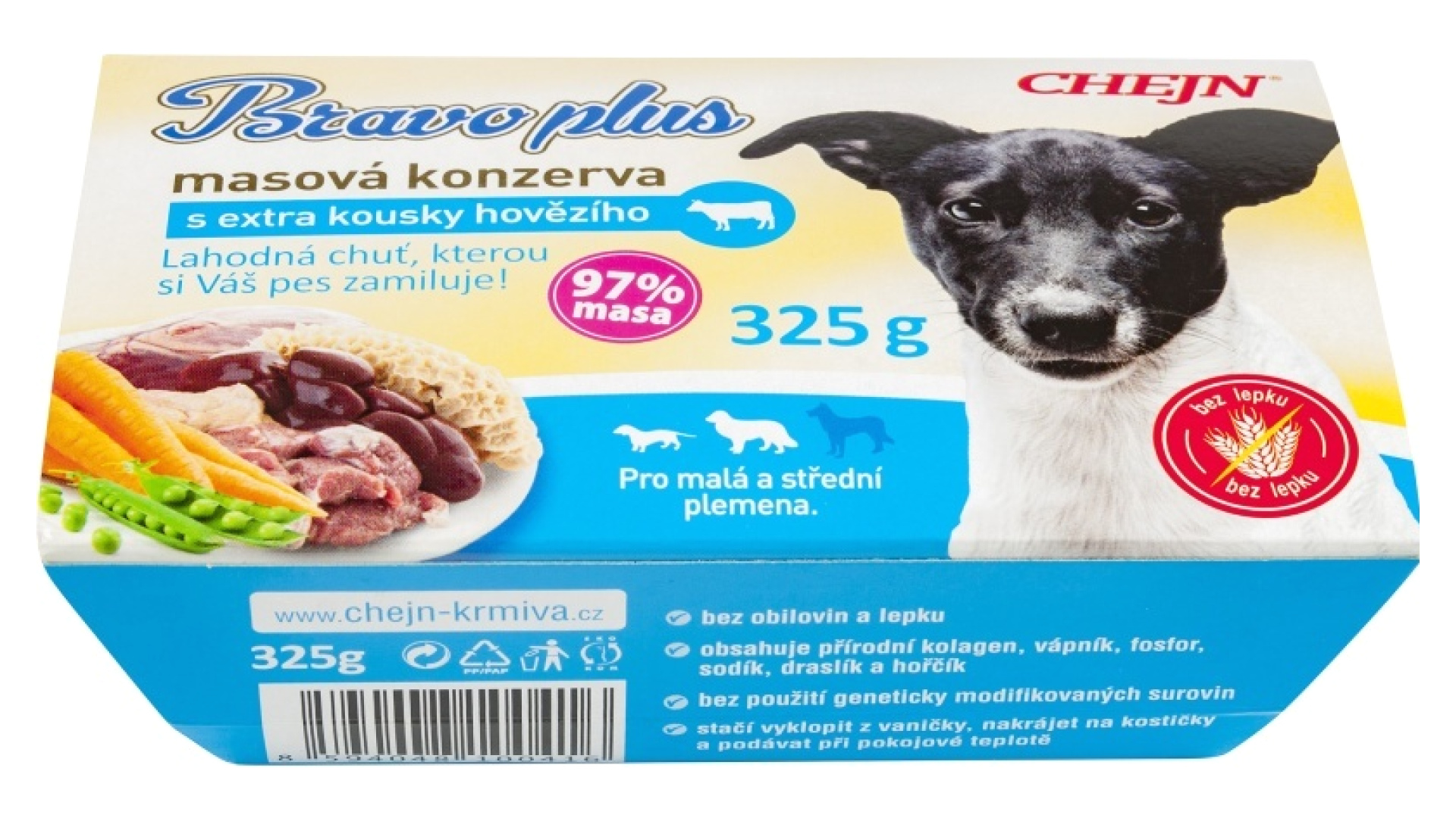 Konzerva pro psy Bravo plus Chejn levně | Kupi.cz