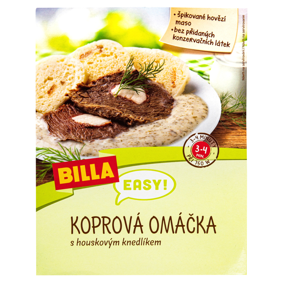 Koprová omáčka s hovězím masem Billa Easy levně | Kupi.cz