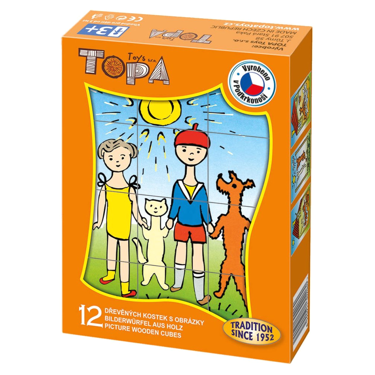 Kostky dřevěné s obrázkem Topa Toys levně | Kupi.cz