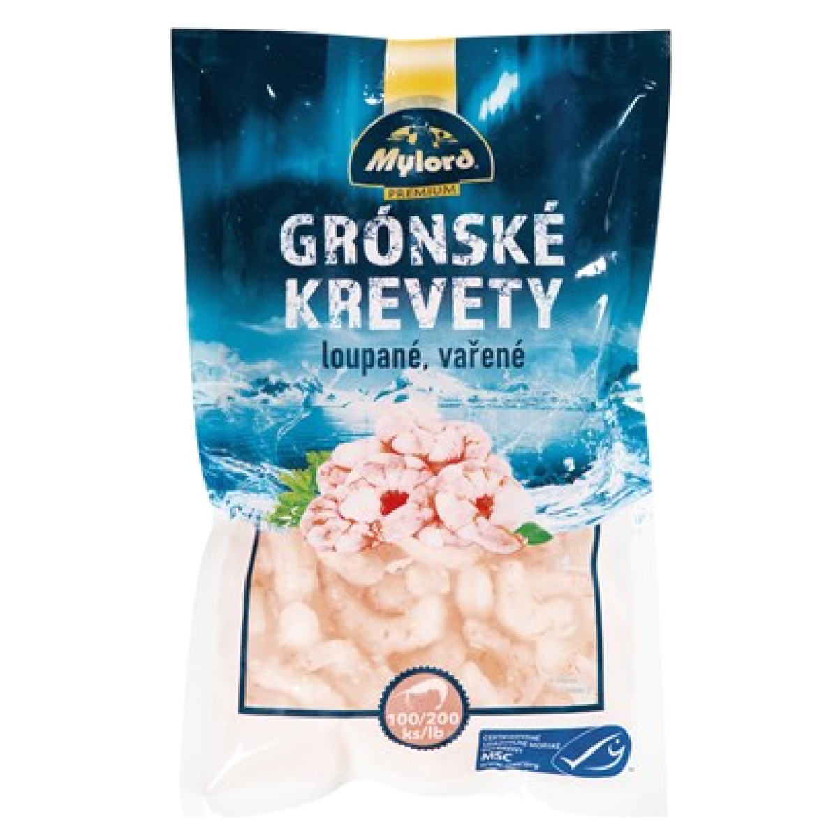 Krevety Grónské vařené loupané mražené Premium Mylord levně | Kupi.cz