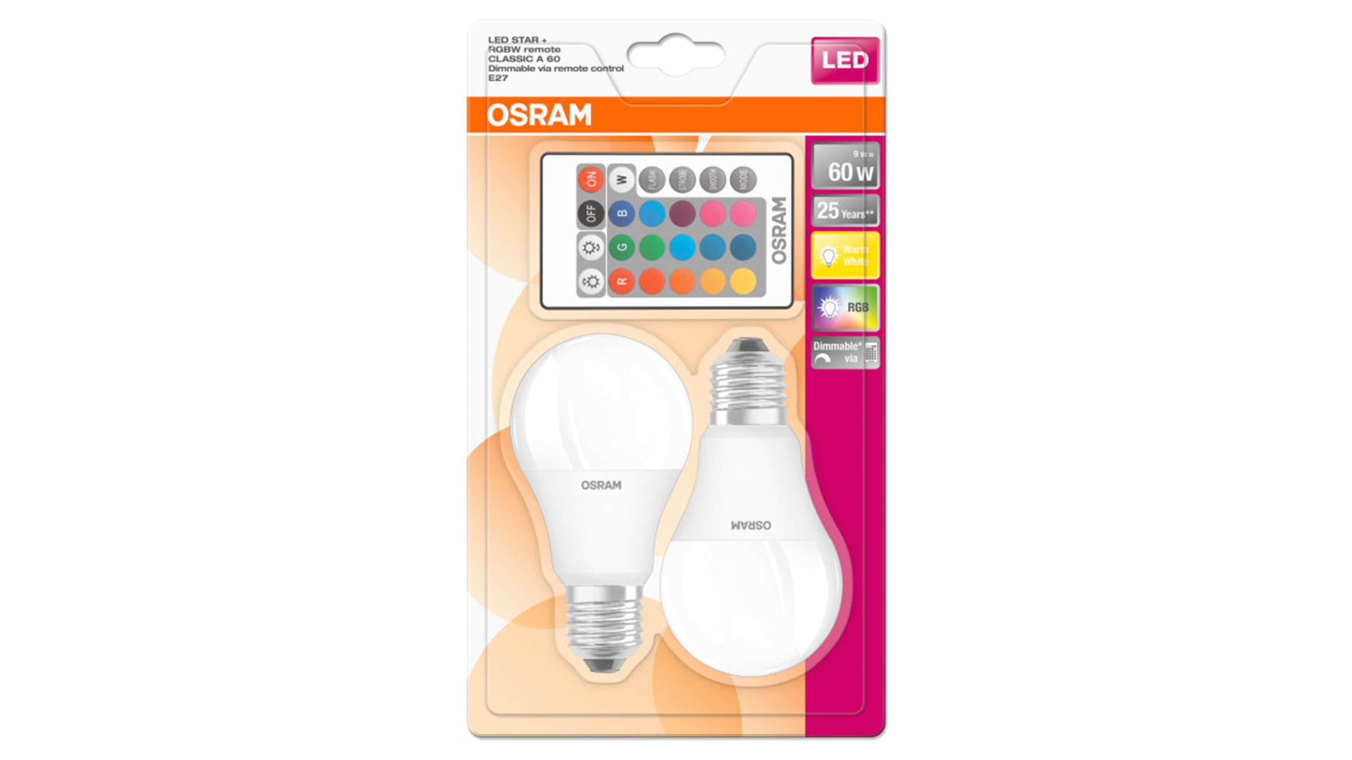 LED žárovka RGB Osram levně | Kupi.cz