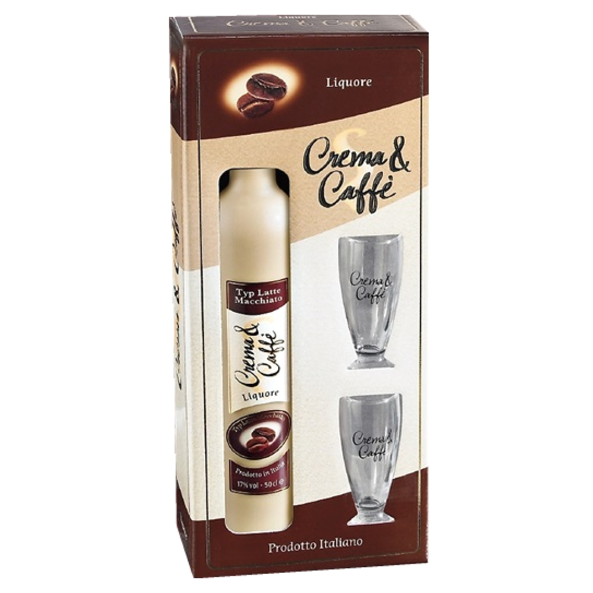 Likér smetanový Crema&Caffé - dárkové balení levně | Kupi.cz