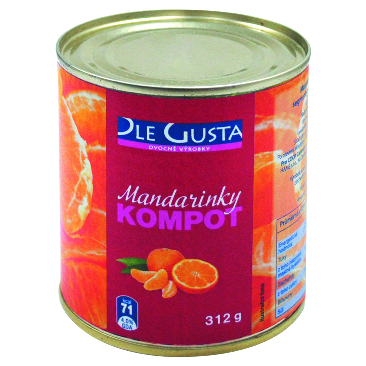 Kompot mandarinky Dle Gusta levně | Kupi.cz
