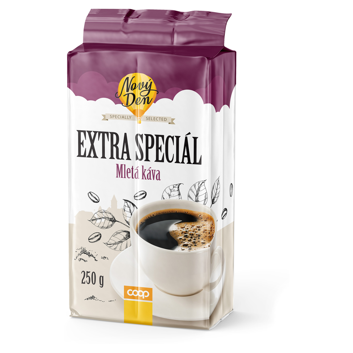 Mletá káva extra speciál Nový den levně | Kupi.cz