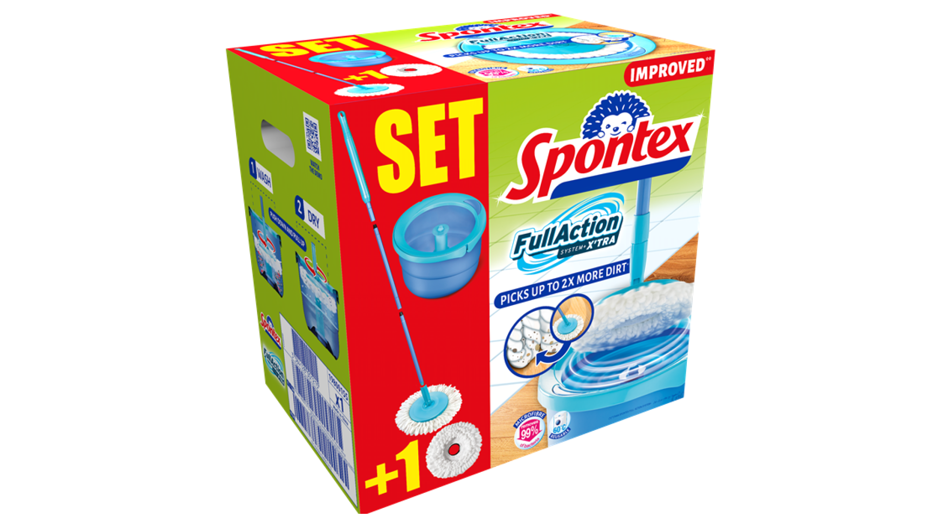 Mop set Full action system + Xtra Spontex levně | Kupi.cz