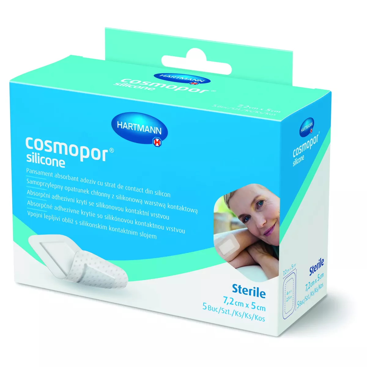 Náplast Cosmopor Silicone, Hartman levně | Kupi.cz