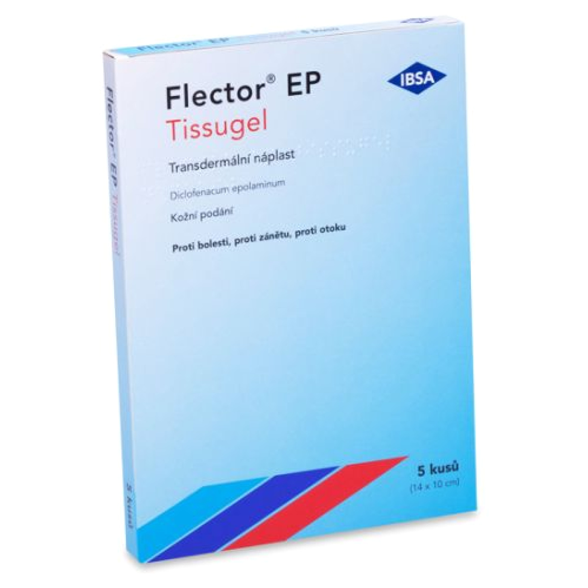 Náplast proti zánětu a bolesti Tissugel Flector EP, IBSA levně | Kupi.cz