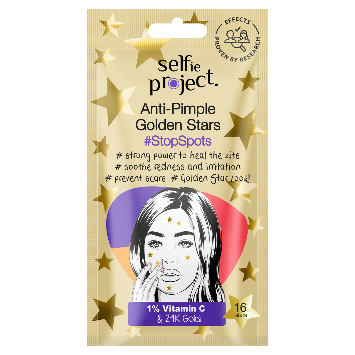 Náplasti na akné Anti-Pimple Metallic Stars selfie project levně | Kupi.cz