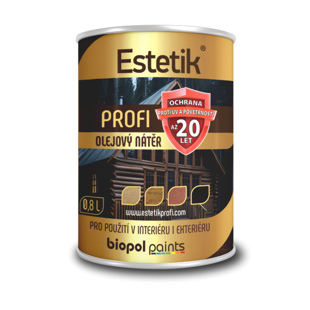 Olejová lazura Estetik Profi Biopol paints v akci levně | Kupi.cz