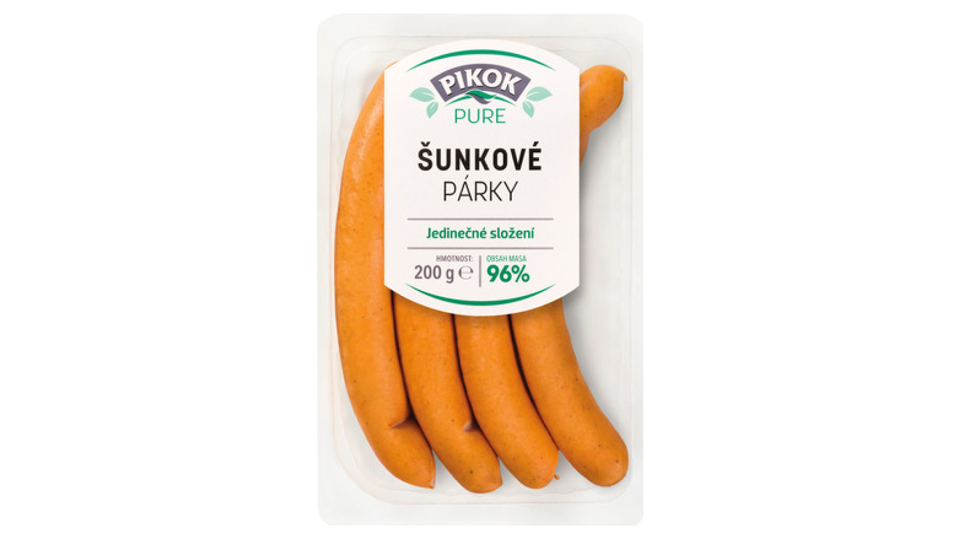 Párky šunkové Pure Pikok levně | Kupi.cz
