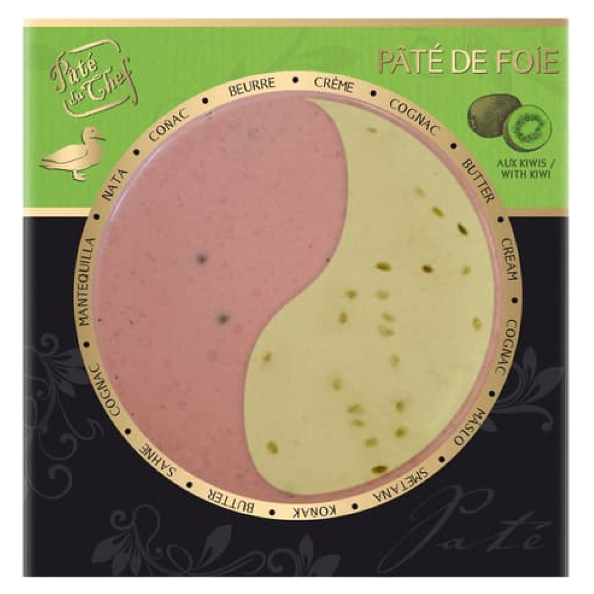 Paštika s kachními játry a příchutí kiwi Paté de Foie Pâté du Chef ...