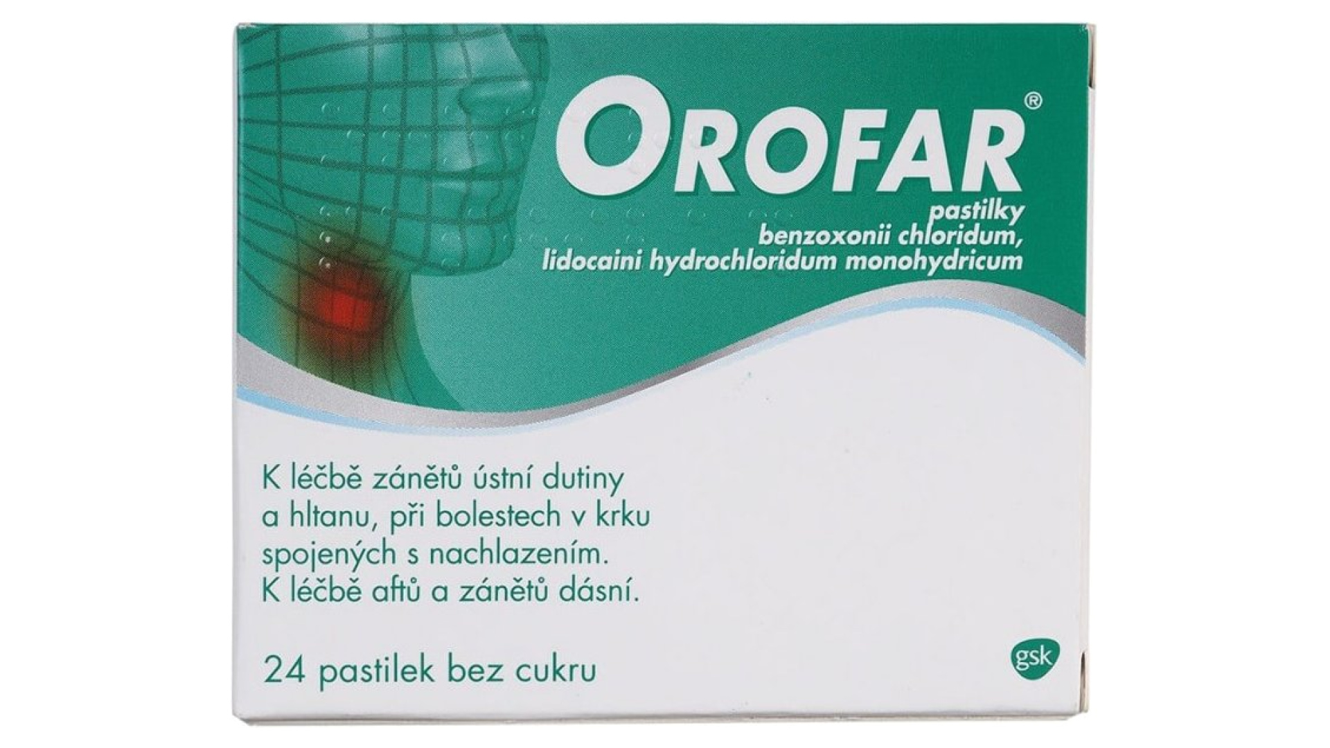 Pastilky proti bolesti v krku Orofar, GlaxoSmithKline levně | Kupi.cz