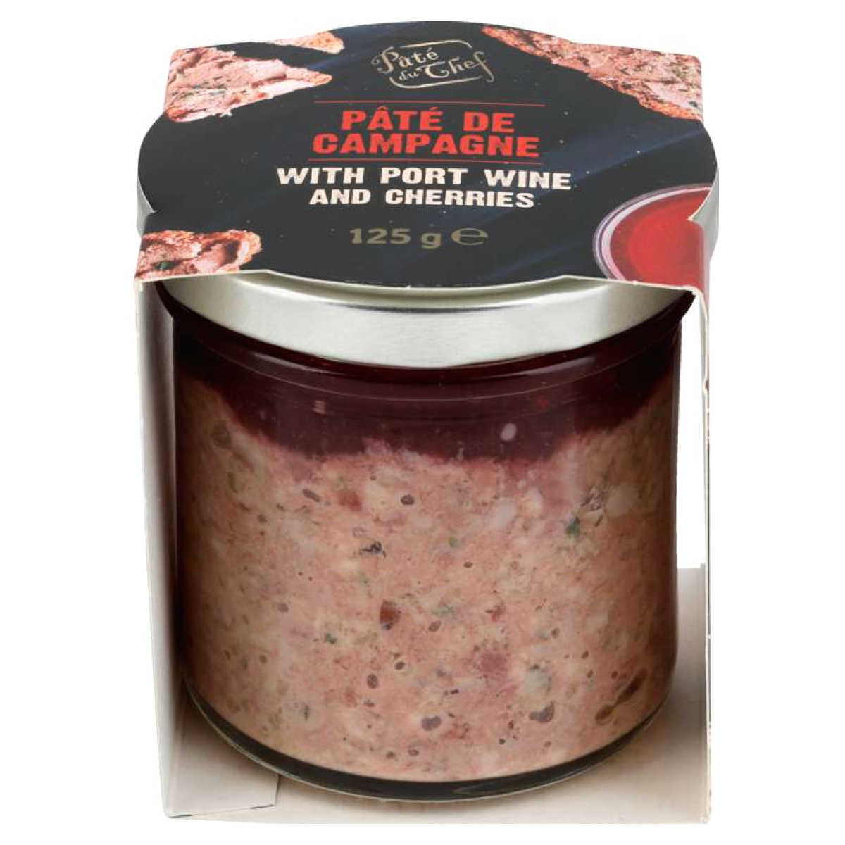 Paté de Campagne s portským vínem a třešněmi Paté du Chef, Pâté du Chef ...