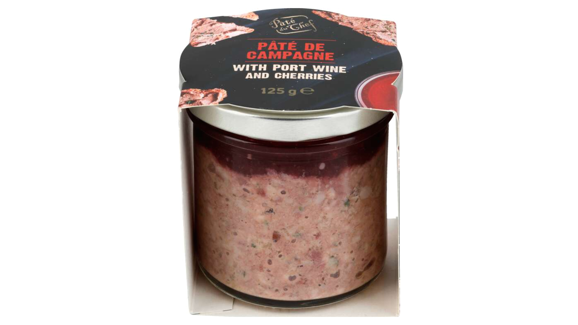 Paté de Campagne s portským vínem a třešněmi Paté du Chef, Pâté du Chef ...