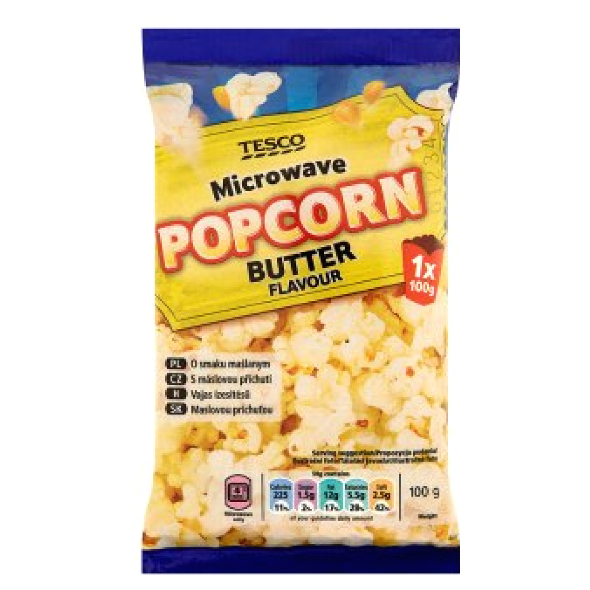 Popcorn do mikrovlnky Tesco levně | Kupi.cz