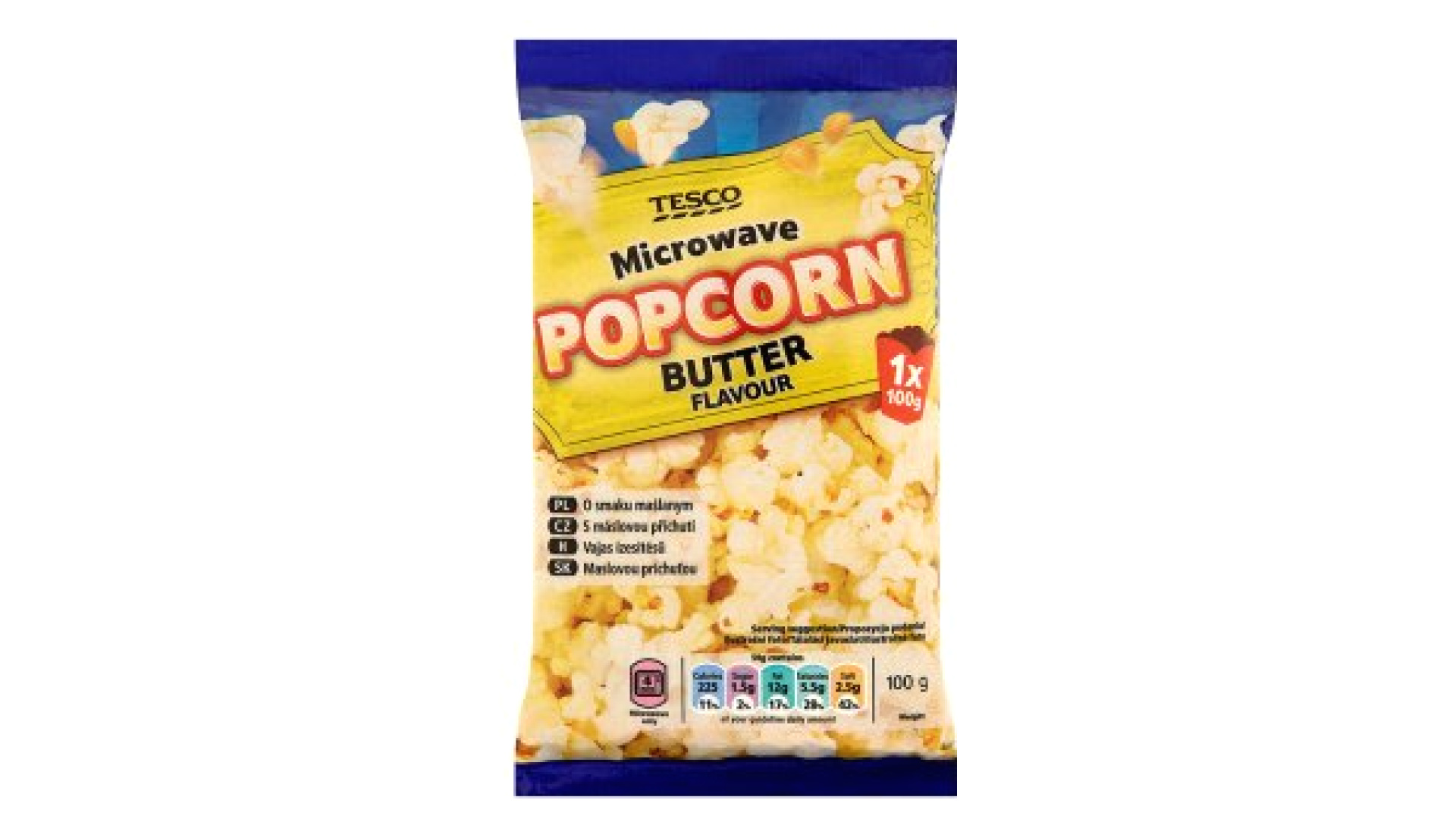 Popcorn do mikrovlnky Tesco levně | Kupi.cz